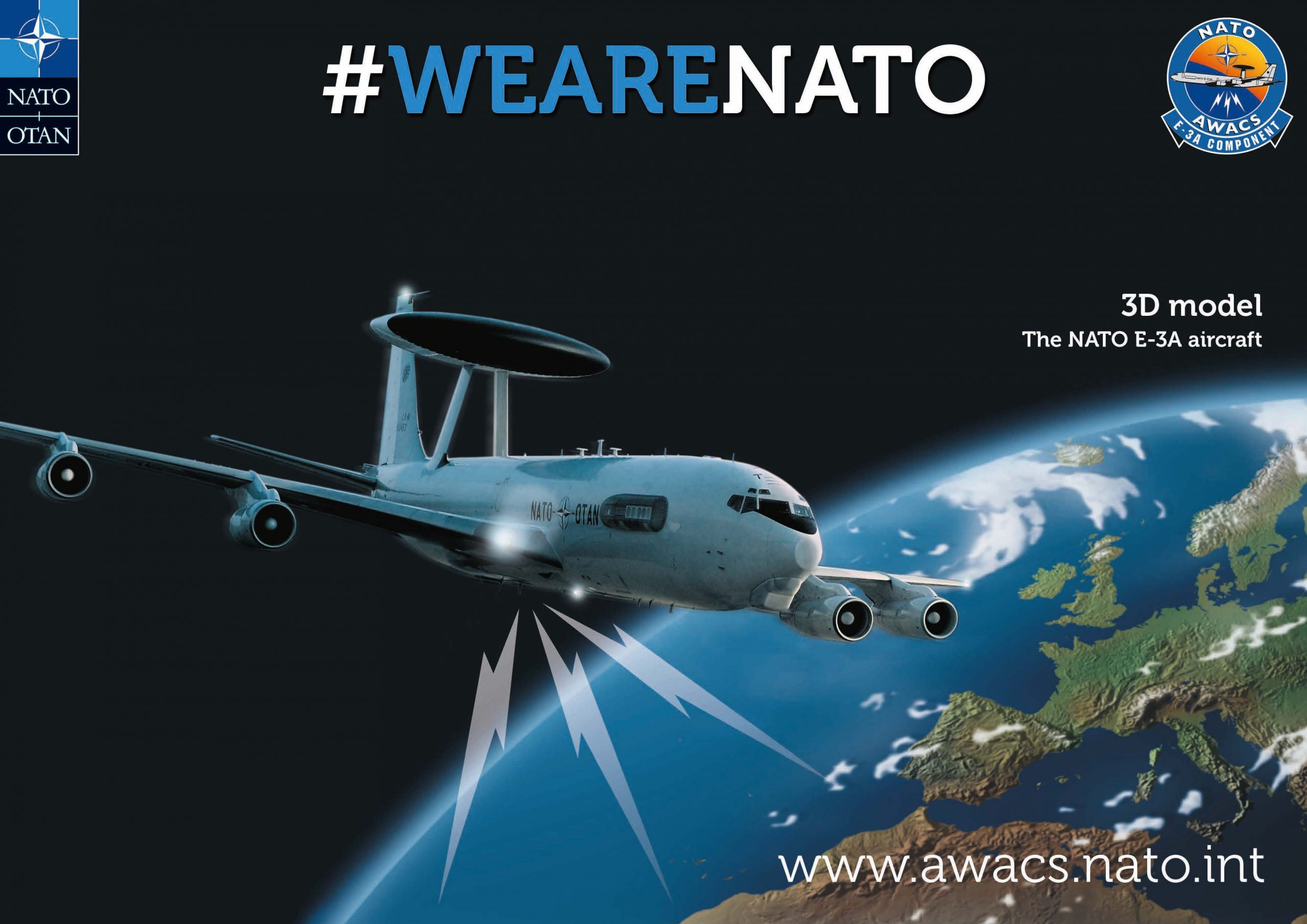 NATO AWACS E-3A ~ 3Dcarton - Just imagination